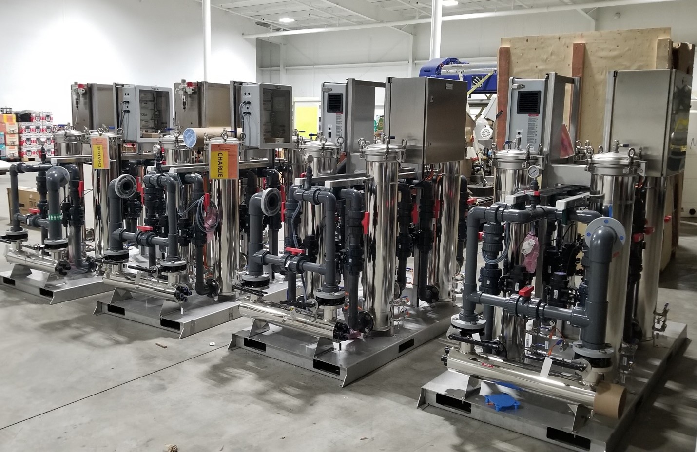 APPLICATION: Provide quad cartridge filter skids to remove trace solids ...